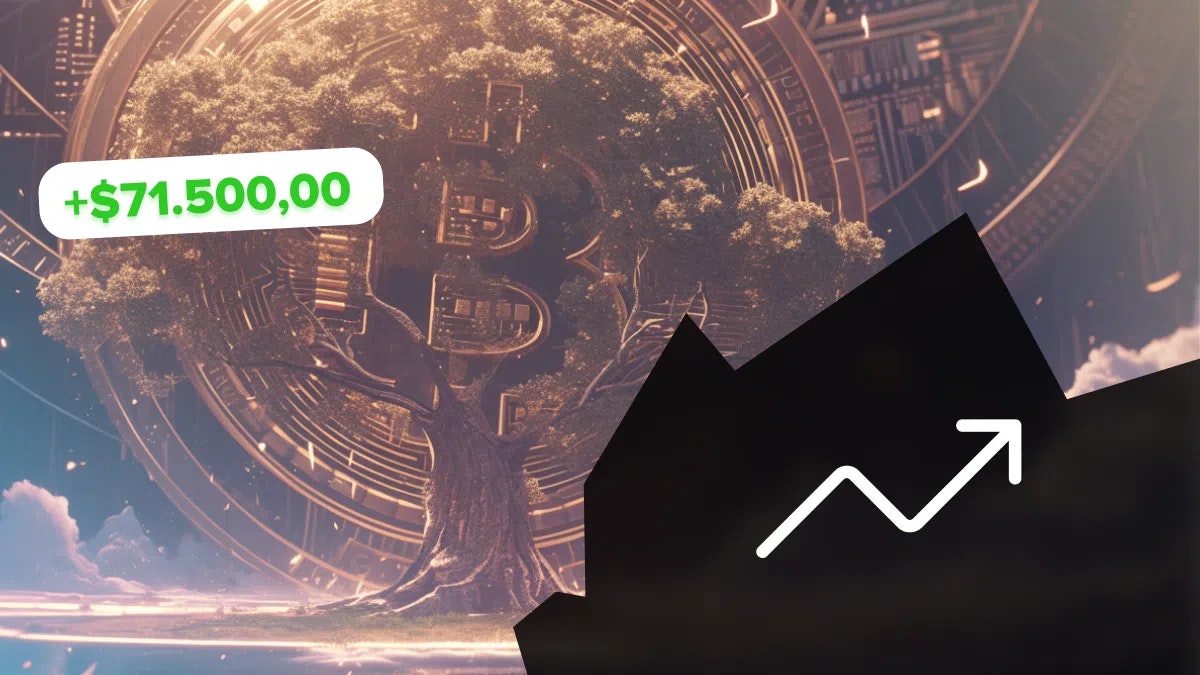 Bitcoin franchit les 71 500 $ et atteint un nouveau sommet historique